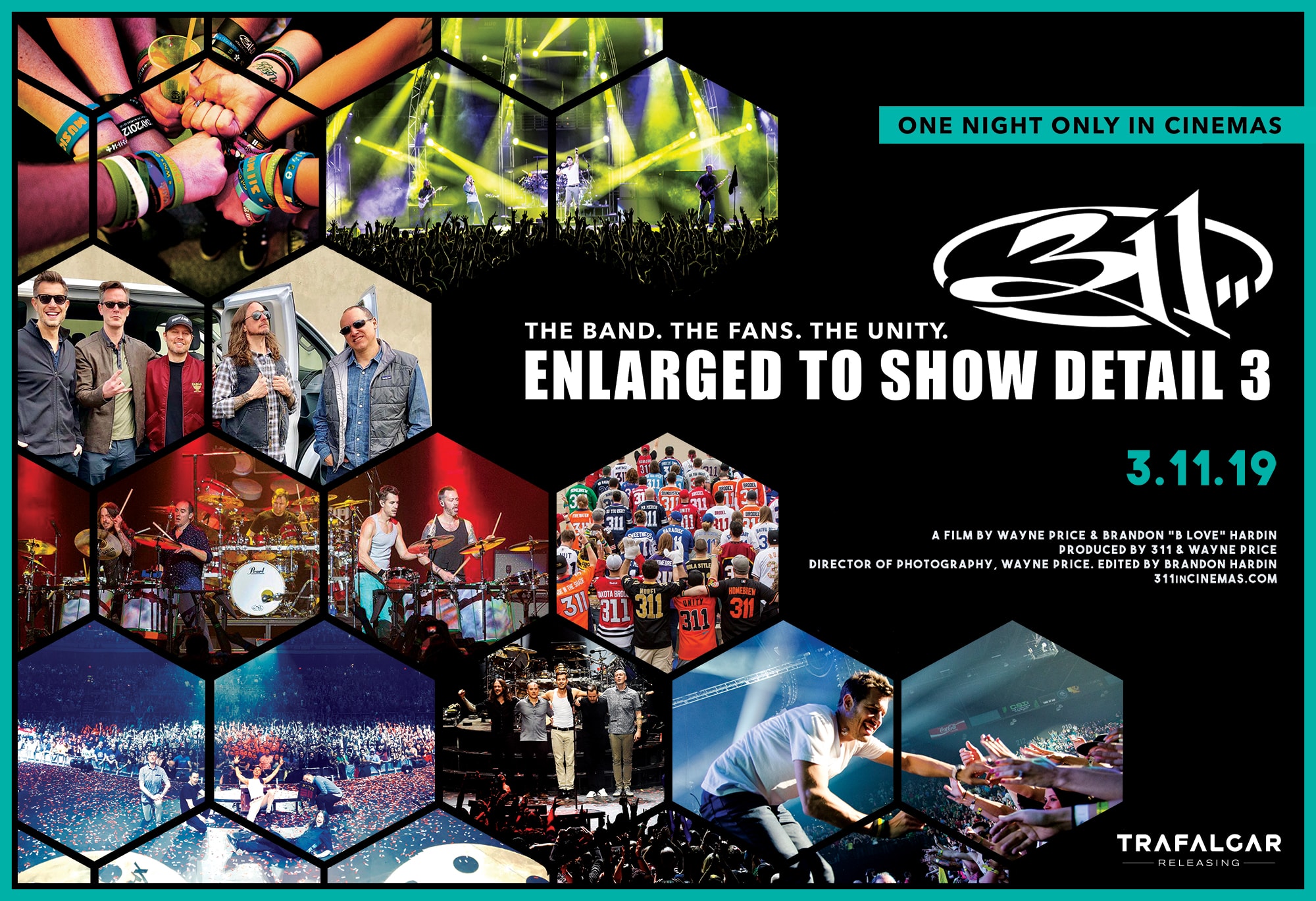 Entertainment 2011 Sublime & 311 Original Unity Tour Poster Artists S